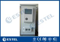 China Two Battery Shelf Outdoor Power Supply Cabinet One Front Door With Two Air Conditioner for sale
