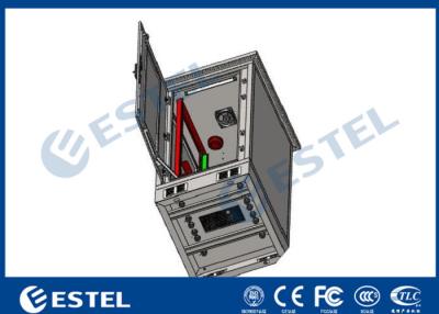 China Galvanized Steel Material Outdoor Telecom Cabinet 24U Single Wall With Fan Cooling for sale