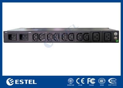 China 200-240VAC 2x16A Dual-Input Switched Rack PDU with KN-1 Protection Monitoring for sale