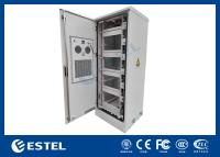 China Double Walls 40U IP55 Outdoor Telecom Cabinet with PDU and Side Box 2000W Cooling Capacity 220VAC/48VDC Input Voltage for sale