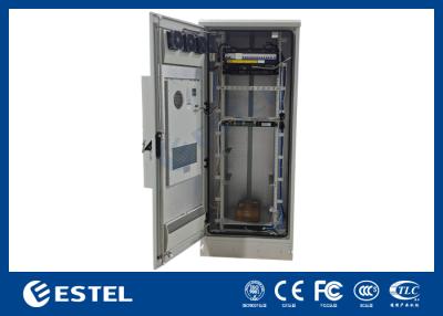 China Power Rectifier 32U Outdoor Telecom Cabinet with 18kW Telecom Power System and Environment Monitoring Unit for sale