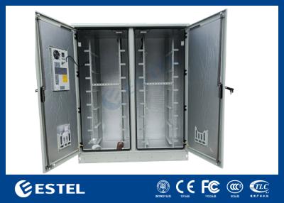 China IP65 42U Dual Compartment Outdoor Electrical Cabinet SUS316 Stainless Steel Construction for sale