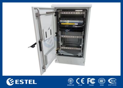 China 21U IP55 Integrated Telecom Cabinet with DC48V 24kw Rectifier System LLVD BLVD for sale