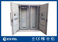 China Outdoor Daul-cabinet 48U Telecom Cabinet with Power Distribution and Backup System for sale