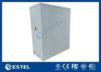 China 42U Two Compartment Outdoor Telecom Cabinet 2400×1000×2100mm Single Wall Enclosure with Battery Compartment for sale