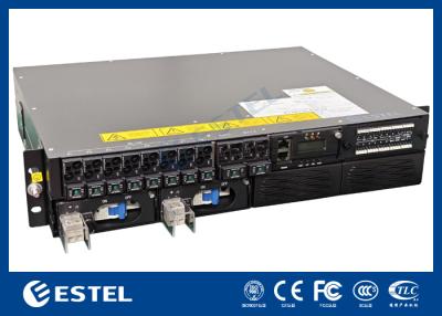 China ET48100P5E22 Rack Mounted DC Power Distribution System for Telecom Networks with 8 Feeder Outputs 2 Battery Inputs and Integrated Monitoring for sale