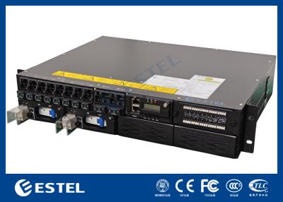 China Slim Rack Mount DC Power Unit for Telecom Cabinets and Network Equipment Rooms with Enclosed Metal Housing for sale