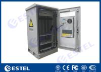 China Waterproof 24U Single Wall Insulated Outdoor Telecom Cabinet  / Temperature Control Box for sale