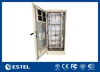 China 34U Outdoor Telecom Battery Cabinet RAL7035 Galvanized Sheet Custom Solution for sale