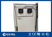 China 32U Outdoor Aluminum Cabinet,  Dual Cooling Fans,  LED Lights,  24 Port CAT6A Patch Panel,  Cable Manager and Door Sensors for sale