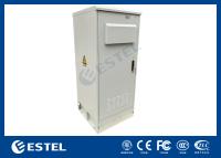 China 32U Outdoor Aluminum Cabinet,  Dual Cooling Fans,  LED Lights,  24 Port CAT6A Patch Panel,  Cable Manager and Door Sensors for sale
