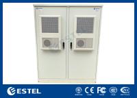 China Dual Bay 40U Outdoor Telecom Cabinet for Inverter with Dual 1500W AC IP55 with 5 Battery Trays for Solar Base Station Anti Theft Design for sale