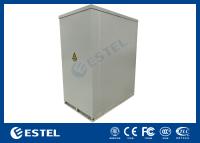 China Dual Bay 40U Outdoor Telecom Cabinet for Inverter with Dual 1500W AC IP55 with 5 Battery Trays for Solar Base Station Anti Theft Design for sale