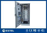 China 40U Outdoor Telecom Cabinet IP55 with Integrated PDU Battery System for Macro Base Station Solar Sites Anti Theft Floor Mounted for sale