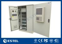 China Outdoor Dual Bay Integrated Telecom Cabinet Dual Air Conditioners and Battery Shelves Designed for Outdoor 5G Base Stations for sale