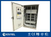 China Outdoor Dual Bay Integrated Telecom Cabinet Dual Air Conditioners and Battery Shelves Designed for Outdoor 5G Base Stations for sale