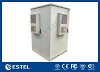 China Outdoor Dual Bay Integrated Telecom Cabinet Dual Air Conditioners and Battery Shelves Designed for Outdoor 5G Base Stations for sale