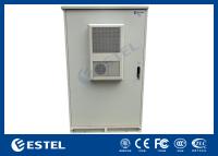China Outdoor Dual Bay Integrated Telecom Cabinet Dual Air Conditioners and Battery Shelves Designed for Outdoor 5G Base Stations for sale