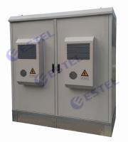 China Rainproof Two Compartment Base Station Cabinet Aircon Cooling IP55 For Commmunication Equipment for sale