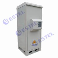 China Sandwich Structure Steel Outdoor Communication Cabinets With DC Air Conditioner Cooling for sale
