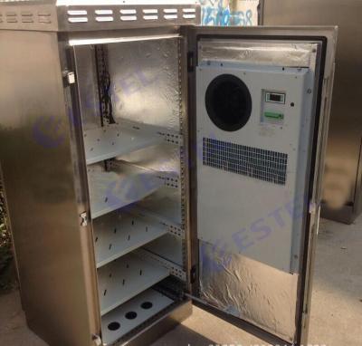 China 28U High Anti-corrosive Outdoor Telecom Cabinet Stainless Steel IP65 One Front Door for sale