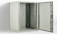 China Steel 12U IP66 Outdoor Telecom Cabinet Enclosure Polyester Powder Coated Floor Mount for sale