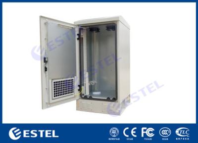 China 20U Outdoor Equipment Enclosure , IP55 Fan Cooling Reet Cabinets Telecoms 19