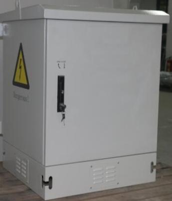 China Single Wall Outdoor Telecom Enclosure Anti Corrosion Communication Box With Rectifier Battery for sale