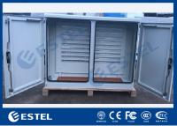 China IP65 Two Doors Sunproof Rainproof Aluminium Floor Mount Outdoor Telecom Cabinet for sale