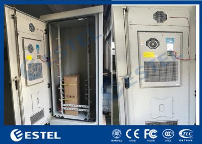 China 19 Inch Outdoor Rack Mount Enclosure For Heat Exchanger Cooling Base Station for sale