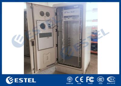 China IP55 Outdoor Equipment Enclosure , Heat Exchanger Cooling 19 Inch Rack Cabinet 40U for sale