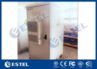 China 40U IP55 Sandwich Structure Outdoor Telecom Cabinet 19'' Rack / Double Wall Base Station for sale