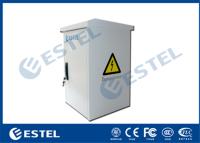 China Galvanized Steel Single Wall Outdoor Telecom Enclosure Pole Mount IP55 Sunproof for sale