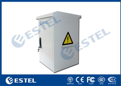 China Galvanized Steel Single Wall Outdoor Telecom Enclosure Pole Mount IP55 Sunproof for sale