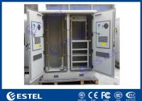 China Two Compartment Outdoor Telecom Enclosure Air Conditioner Cooling IP55 With PDU for sale