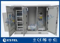 China Four Doors Network Enclosure Cabinet IP55 Three Compartment Air Conditioner Cooling for sale
