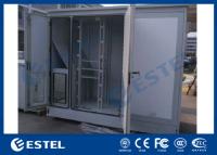 China Three Bay Racking Outdoor Telecom Cabinet Base Station Floor Mount CE Certificated for sale