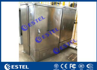 China Stainless Steel IP65 Fiber Optical Cable Cabinet Floor Mount With Front Access for sale