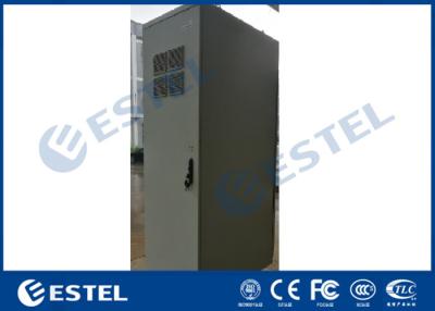 China Four Wheels Outdoor Communication Cabinets Galvanized Steel With Front / Rear Access for sale