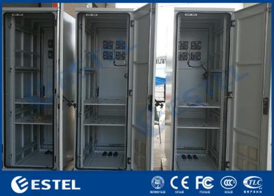 China Air Conditioner Cooling Outdoor Rack Mount Enclosure Cold Rolled Steel With Front / Rear Access for sale