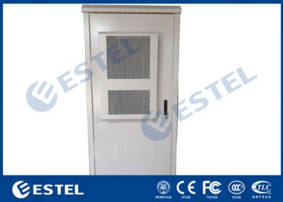 China Galvanized Steel Outdoor Telecom Cabinet 19'' Rack Double Wall Base Station 40U IP55 for sale
