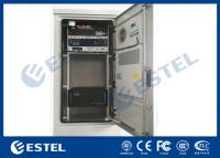 China Front Access Outdoor Telecom Cabinet IP55 Galvanized Steel With UPS PDU EMS for sale