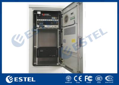 China Front Access Outdoor Telecom Cabinet IP55 Galvanized Steel With UPS PDU EMS for sale