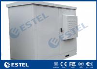 China Dual Compartment Outdoor Rack Mount Enclosure Weatherproof With PDU EMS UPS Optional for sale