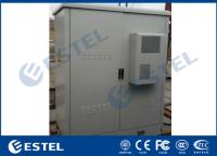 China Galvanized Steel Outdoor Communication Cabinets Floor Mounting PEF Heat Insulation for sale