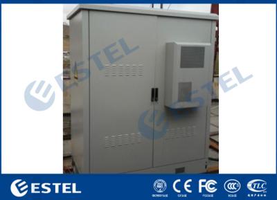 China Galvanized Steel Outdoor Communication Cabinets Floor Mounting PEF Heat Insulation for sale