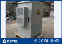 China Floor Mounting Type Outdoor Telecom Cabinet DC 48V Anti - Theft Three Point Lock for sale