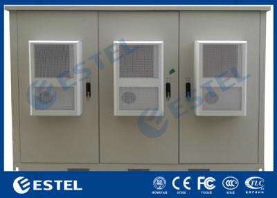 China Three Compartment Waterproof Telecom Equipment Outdoor Cabinet Galvanized Steel for sale