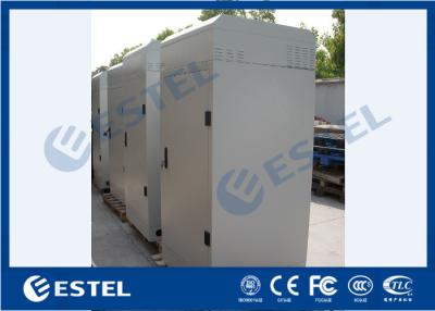 China Integrated Outdoor Telecom Cabinet 150W/K Heat Exchanger Cooling System Galvanized Steel for sale
