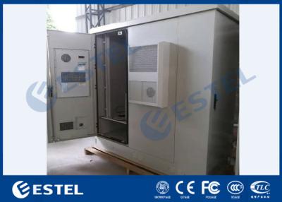 China Three Bay Sandwich Steel Base Station Cabinet Outdoor IP65 With Heat Insulation Material for sale